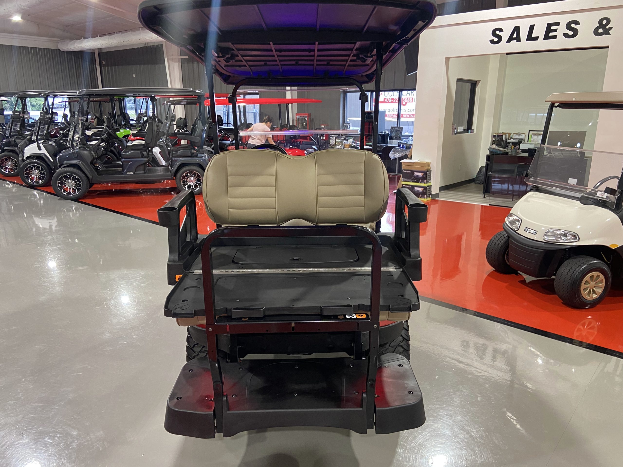 2025 E-Z-GO Express™ S4 Gas 4-Passenger - Inferno Red - Macon Golf Carts