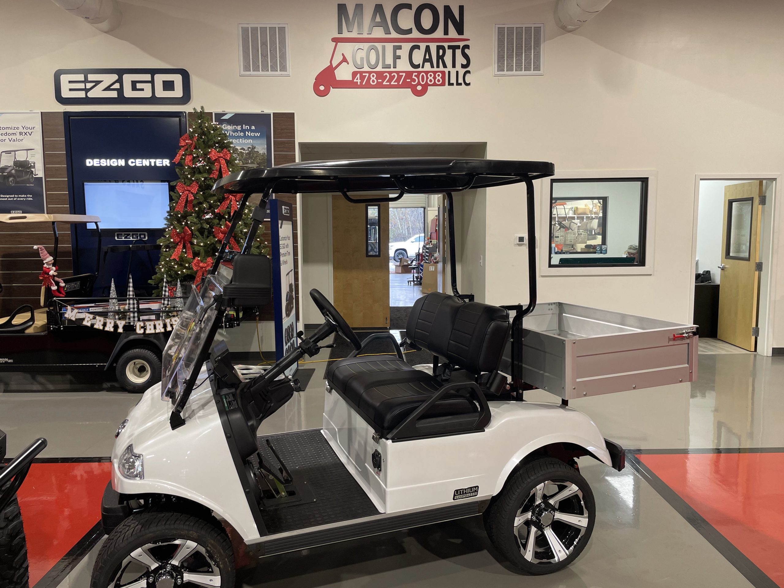 2025 Evolution Turfman 200 Lithium Utility Bed - White - Macon Golf Carts